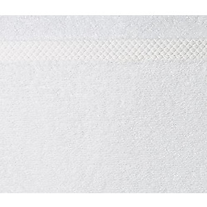 Amazon Basics 100% Cotton Quick-Dry Hand Towel, 8-Pack, White, 28" x 16"
