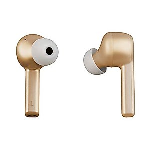 Toshiba Air Hush Active Noise Cancelling True Wireless Earphones, Gold (RZE-BT1050E)