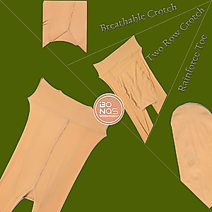 ibonas Shiny Oil Pantyhose Footed - 2 Pack Ultra Shiny Sheer Tights High Waist, Shimmery Stocking for Women, Girls (Black Skin Pantyhose)