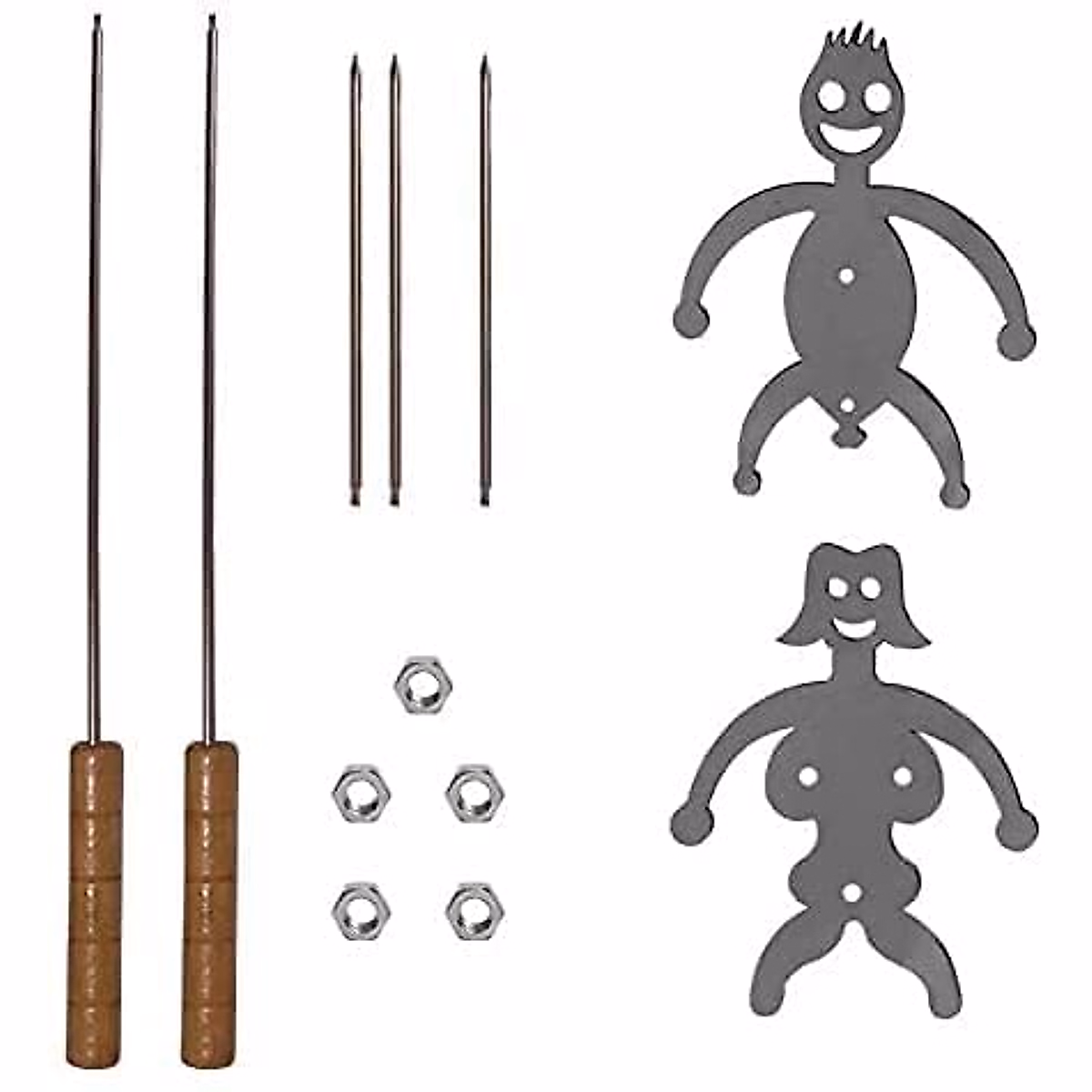 Hot Dog and Marshmallow Roasters-Bonfire Grill Stick for Campfire, Bonfire and Grill