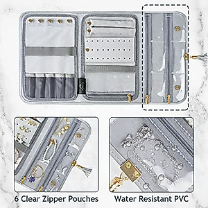 MATEIN Quilted Laptop Backpack for Women, 15.6 Inch Convertible Soft Leather Backpack Purse, Jewelry Travel Organizer for Women, Tangle Free Portable Leather Jewelry Storage Roll Bag