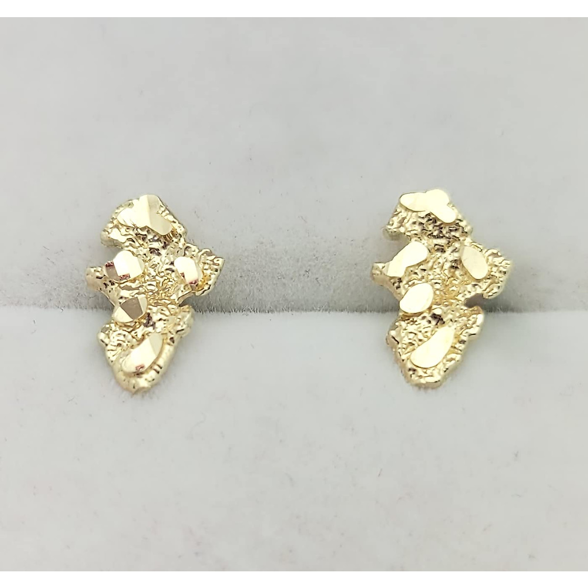 10k Yellow Gold Small Nugget Earrings