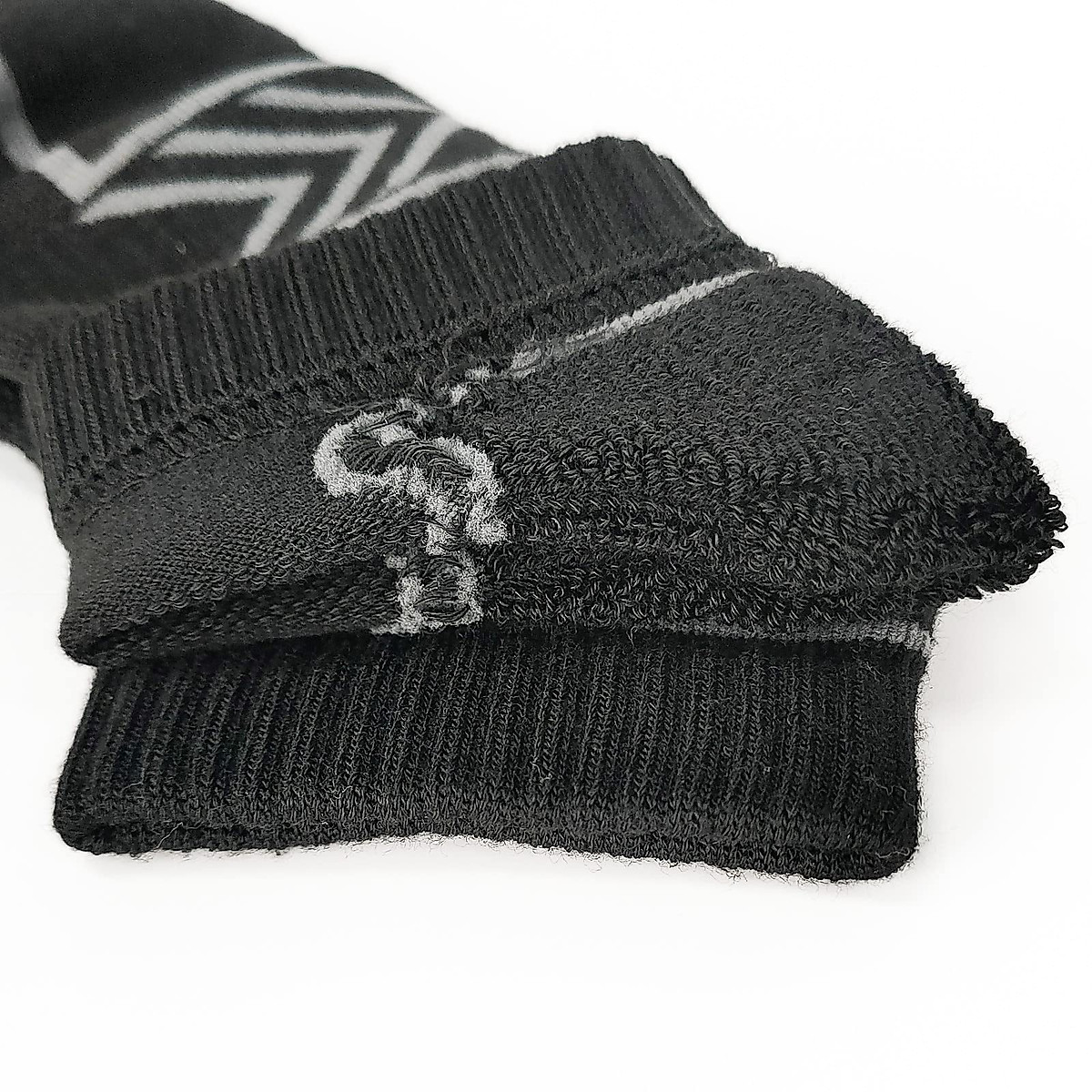 BERING Men's Performance Athletic Ankle Running Socks, Black, Size 9-12, 6 Pairs