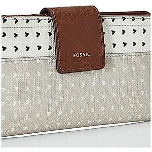 Fossil Women's Logan Leather RFID-Blocking Tab Clutch Wallet