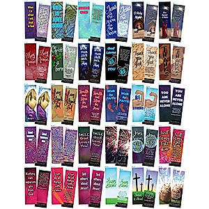 Bookmark Scripture Cards - 120 Children and Youth Bible Verse Bookmarks Box Set | Popular, Encouraging Verses, Useful Handouts for Faith Building and Sunday School, Bulk Religious Bookmarks