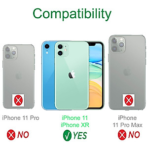 ArmadilloTek Vanguard Case Compatible with iPhone 11 (6.1 inches) Military Grade Full-Body Rugged with Kickstand and Built-in Screen Protector (Black)