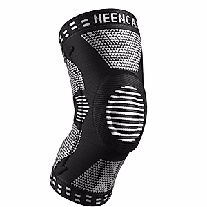NEENCA Knee Brace for Knee Pain Relief, Compression Knee Sleeve with Patella Gel Pad & Side Stabilizers, Knee Support for Men Women, Meniscus Tear, Arthritis, Joint Pain, ACL, Runner, Workout- 22