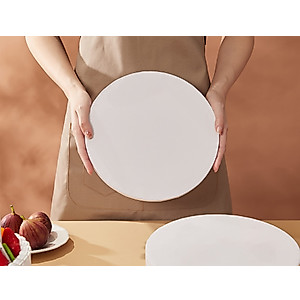 Kootek Cake Boards Drum 14 Inch Round, 1/2" Thick Cake Drums, Cake Decorating Supplies White 6-Pack Sturdy Cake Corrugated Cardboard for Multi-Layer Cakes