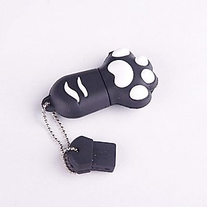 Premium Black Paw USB Flash Memory Drive 8GB