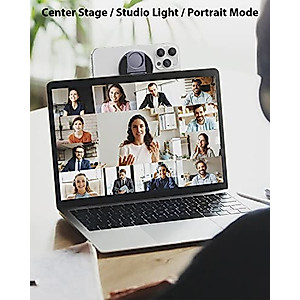 Stouchi Aluminum Mag-Safe Continuity Camera Mount, Upgraded iPhone Webcam Mount for Mac Notebooks OS Ventura Compatible with iOS 16 iPhone 12 13 14 Series