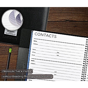 PlanAhead SEE IT BIGGER Monthly/Weekly Large Deluxe Planner/Organizer Premium Paper April 2024 - June 2025 9.75" x 11.75" and SUHEYLA Inspirational Pen “My Life is My Message"