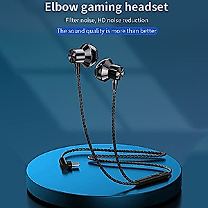 Heave USB Type C Wired in-Ear Earbuds with Mic,Noise Cancelling Headsets Sports Headphones with Stereo Deep Sound for Running Workout Red