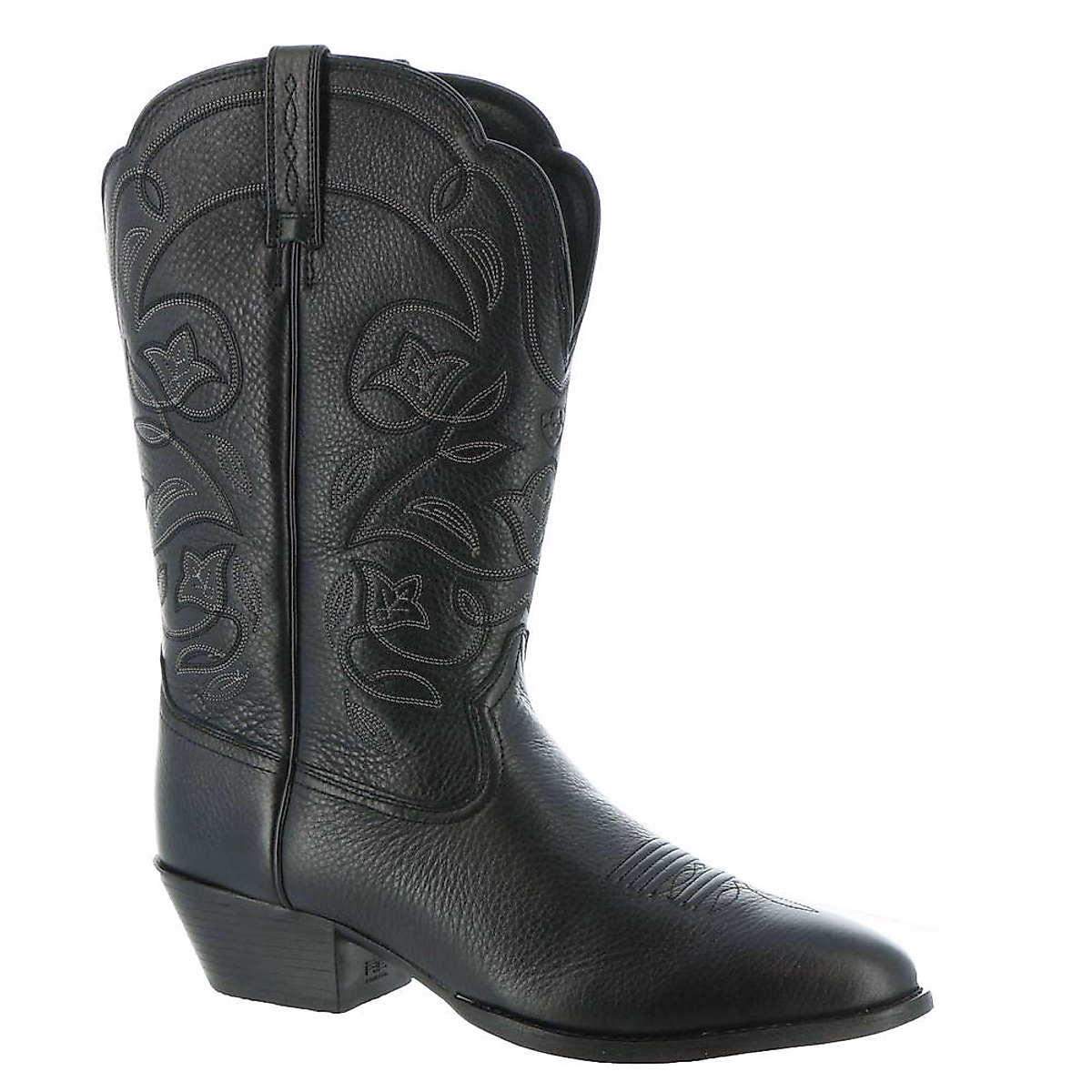 ARIAT BMVY9 Womens Heritage R Toe Western Boot Black Deertan 7.5