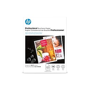 HP CH016A Inkjet Brochure/Flyer Paper, 103 Brightness, 48lb, 8-1/2 x 11, White, 150/Pack