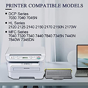 1 Black Compatible TN360 TN-360 Toner Cartridge Replacement for Brother DCP-7030 DCP-7040 DCP-7045N HL-2120 HL-2125 MFC-7345N MFC-7440 MFC-7440N MFC-7840 MFC-7840W Printer Toner Cartridge