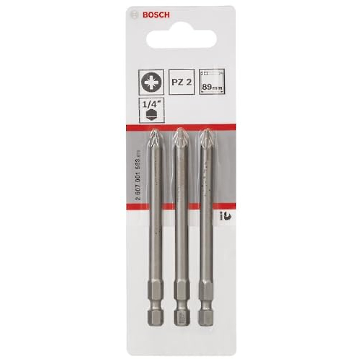 Bosch 2607001583 Extra Hard Screwdriver Bit for Pozidriv Cross Head Screws