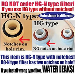 Japan Made HG-N Type Premium Grade Lead Removal Compatible Alkaline Water Filter (Not Compatible with Original HG Type Model Sold Before 2010)