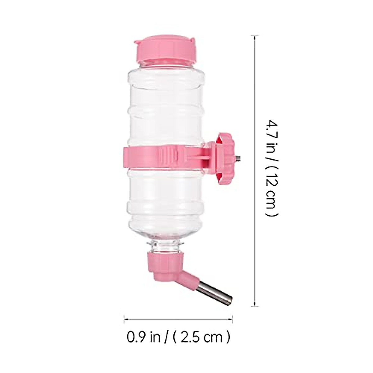 Hemobllo 473ml Hamster Water Bottle, No Drip Hanging Drinking Dispenser Automatic Drinking Fountain for Small Animals Mice Gerbil Rat Chinchillas Guinea Pig Squirrel