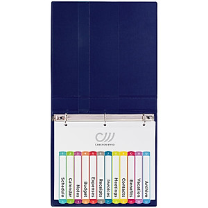 Avery 12 Tab Dividers for 3 Ring Binders, Customizable Table of Contents, Multicolor Tabs, 1 Set (11843)
