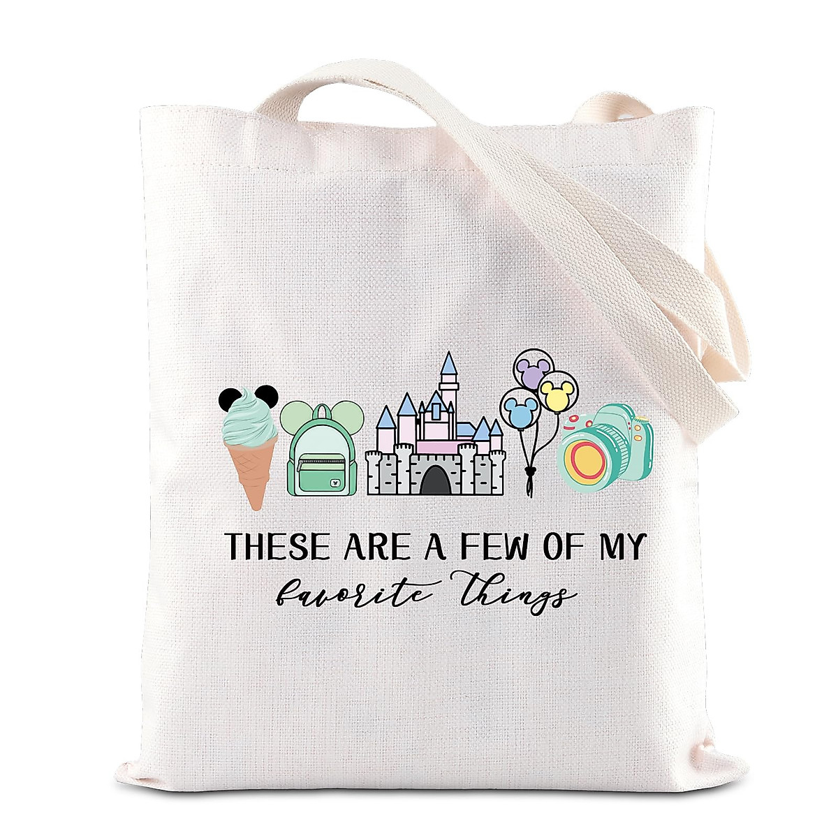 F-things Magic Kingdom Gift Mouse Family Trip Shoulder Bag - Fairytale Fans Ice Cream Handbag Tote