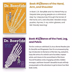 Know Yourself - 206 Bones of The Human Body Bonus Bundle, Interactive Activity Workbooks to Learn About The Human Body, Skeleton Coloring Kit, Crayons, Educational Playing Cards, for Ages 8-12