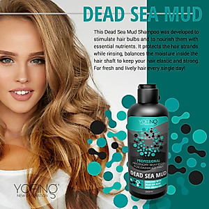 YOFING NEW GENERATION Dead Sea Mud Shampoo - Anti Hair Loss & Anti Dandruff, Promotes Growth & Strengthening Hair