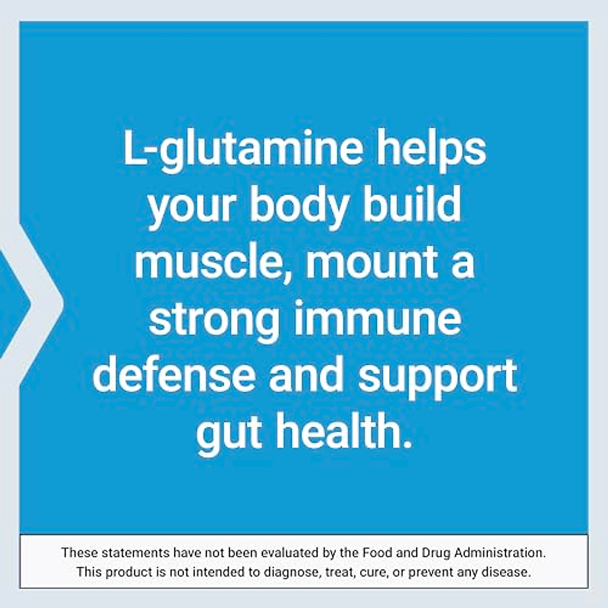 Life Extension L-Glutamine Powder, amino acid, supports muscle health and immune health, gluten-free, non-GMO, vegetarian, 100 grams