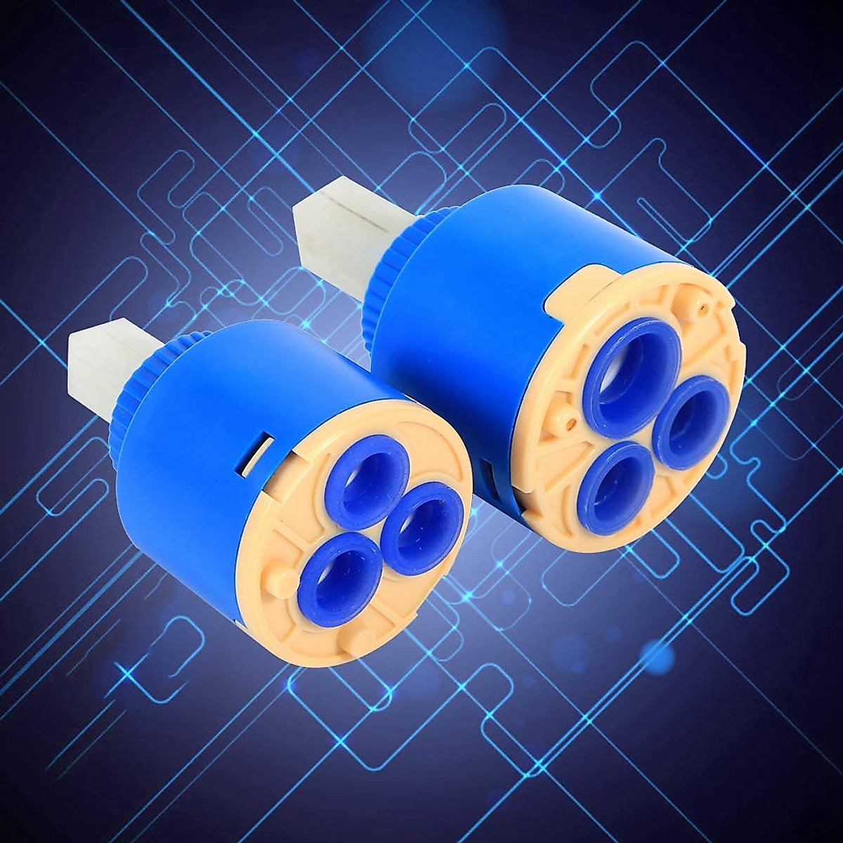 35/40mm Ceramic Faucet Cartridge Replacement for Single Handle Kitchen Basin Shower Faucet Part, Faucet Valve (35mm)