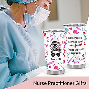 Nurse Gifts, Appreciation Nurse Gifts, Funny Nurse's Day Gifts, Nurse Tumbler for Nurses Week, Birthday, Appreciation, Christmas, Medical School Graduation Gift 20 oz Nurse Travel Tumbler