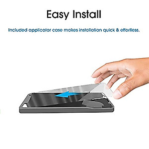 amFilm Glass Screen Protector Compatible for iPhone 12, iPhone 12 Pro Display with Easy Installation Tray, Glass, 3 Pack