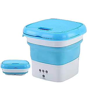 Folding Washing Machine For Clothes With Dryer Bucket Washing Mini Washing Machine For Socks Underwear With Drying Centrifuge