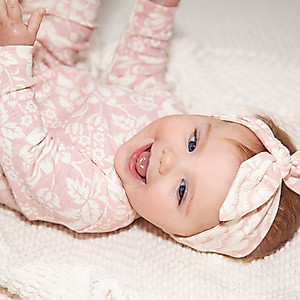 Tesa Babe Baby Girl Clothes Soft Cotton One-Piece Coverall Romper Jumpsuit Gift Set for Infant Girls Newborn to Toddlers Floral Print (Newborn)