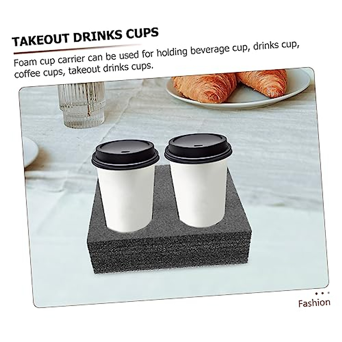 ULTECHNOVO Takeout Coffee Carrier 2 Pcs Cup Holder Tray Coffee Refrigerator Epe 8 Cup Drink Carrier