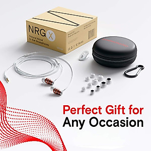 Symphonized Save 10% on NRG X Wired Earbuds with Microphone with 90% Noise Cancelling White & Blue Set