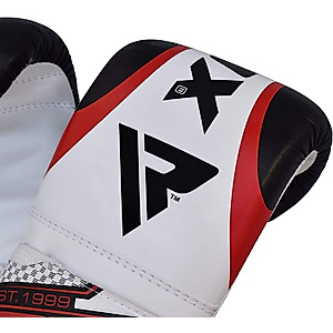 RDX Authentic Gel Bag Mitts Boxing Gloves Grappling Punch MMA UFC-Color Black, Red