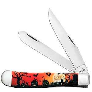 Case XX Knives Trapper Color-Infusion Halloween 10633 Stainless Pocket Knife