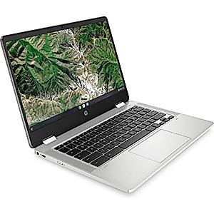 HP Chromebook x360 14A-CA0042CL 14" Touchscreen Intel Celeron N4020, Intel UHD Graphics 600, 4GB LPDDR4 RAM, 64GB eMMC, Chrome OS, Mineral Silver (Renewed)