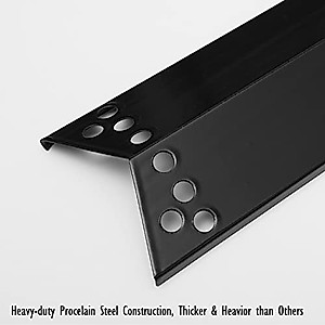YIHAM KP758 Grill Flame Tamer for Kenmore 415.16107110, 415.16106210,122.16134110, Charbroil 463411911, Nexgrill 720-0719BL, 720-0773 Replacement Parts Heat Shield Plate 15 inch, Set of 4