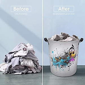 Laundry Hamper Musical with Spray Freestanding Laundry Basket Thickened Waterproof Collapsible Clothes Hamper Storage for Clothes Toys Dorm And Family