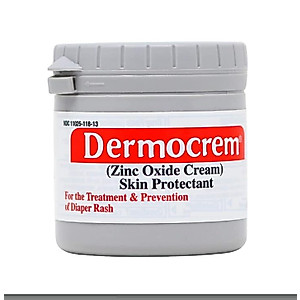 DERMOCREM ‐ Diaper Rash Cream for Baby, Soothes, Heals, and Protects, Relief and Treatment of Diaper Rash, Zinc Oxide Cream (8.8 Oz.(250 G)
