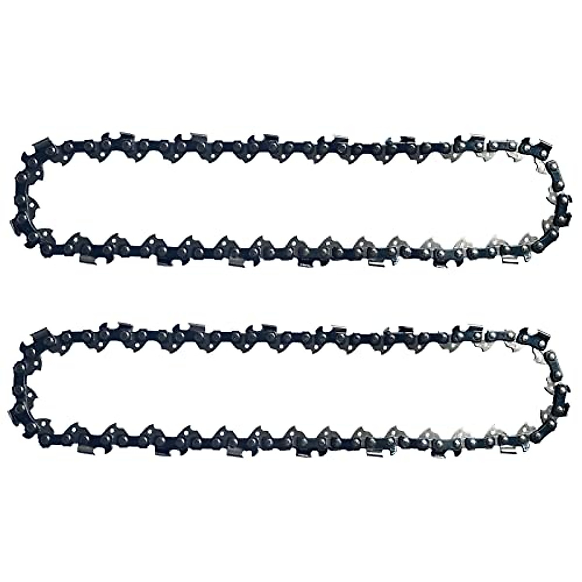 Opuladuo 2PC 8 Inch Chainsaw Chain, 8" Replacement Chain for Black & Decker LPP120, LPP120B Pole Saw and More - 3/8" - .043" - 34 Drive Links