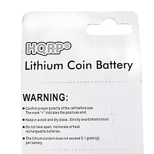 HQRP 4-Pack Lithium Battery Compatible with Ford Fusion 2017 2018 2019 17 18 19 HS7T-15K601-BC Key Fob