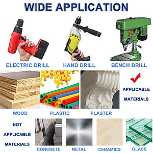 Brad Point Drill Bits - 8 Pcs 3-10mm Spur Point Spiral Twist Wood Metric Drill Bits with Durable Case Wood Working Tool for Hardwood or Softwood (Black)