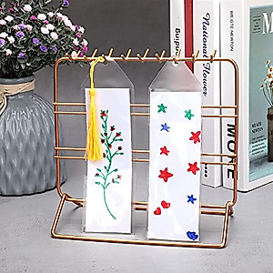 Plastic Bookmark Sleeves Photo Booth Sleeves 2-1/4 x 6-1/4 Inches for Wedding 2 x 6 Inches Vinyl Photo Strips for Valentine's Day Gift (60)