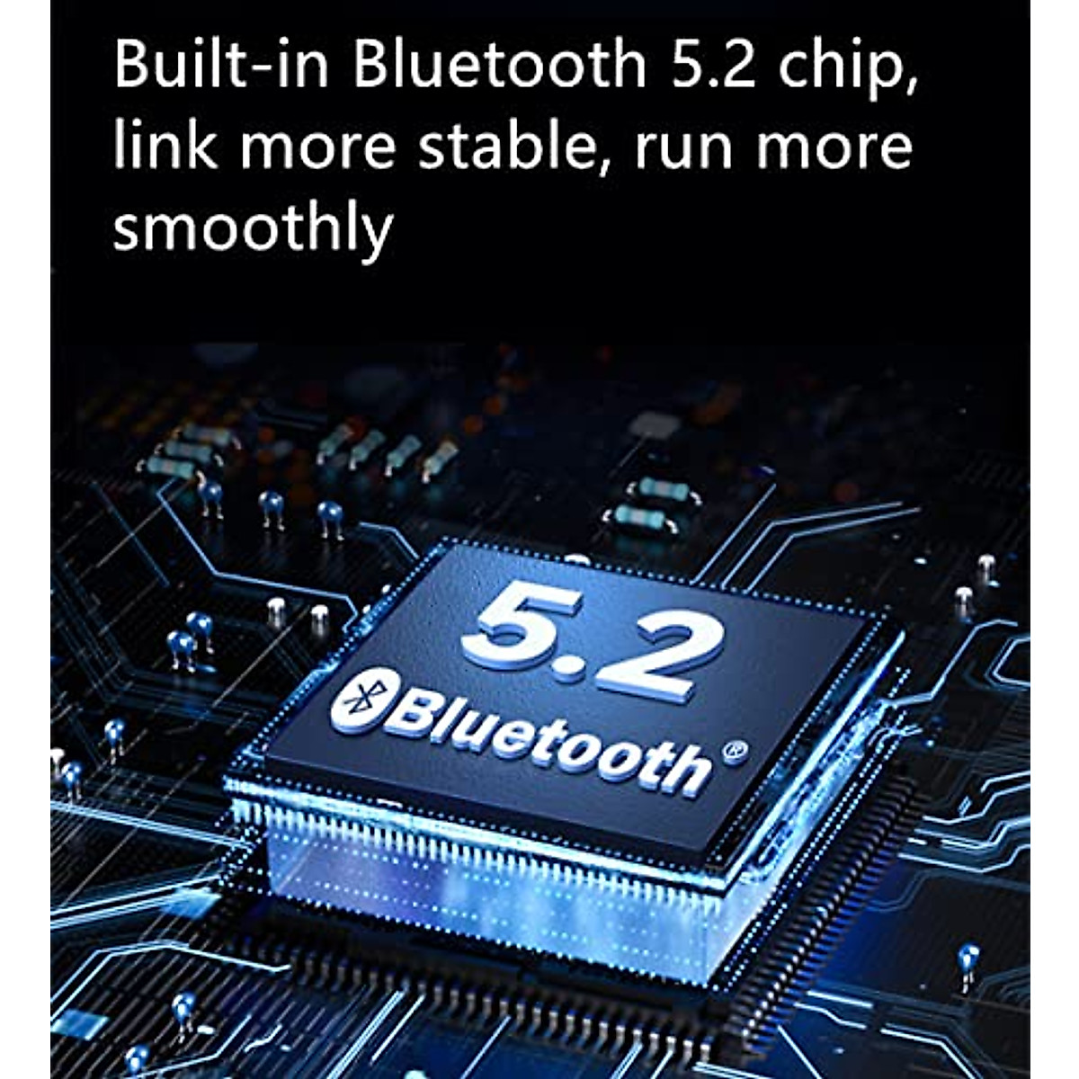 SMINKA Upgrade Wireless Earbuds, Charging Case Bluetooth 5.2 Headphones with Mic,Wireless Headphones Running with IP5 Waterproof Ear Hooks,Open Ear for Sport/Work