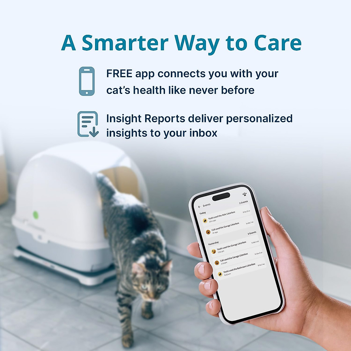 Petivity Smart Litterbox Health Monitoring System for Cat Health