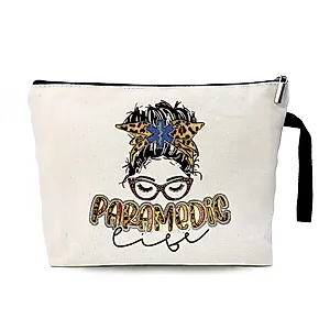 ZHANTUONE Cosmetic Bag，Paramedic Life，Paramedic Gift ，Women Paramedic，Gift for Women Paramedic，Paramedic School Graduation Gift ，Paramedic Staff Thanksgiving Gift，Great Paramedic Staff