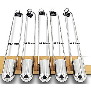 HFBTE Viscosity Cup Viscosity Zahn Cup Kit Viscometer Flow Cup 1#+2#+3#+4#+5# Dip Type 44ml For Pigment Coating Paint Finishes Oil lacquer Paint Ink Varnishes Syrup Etc