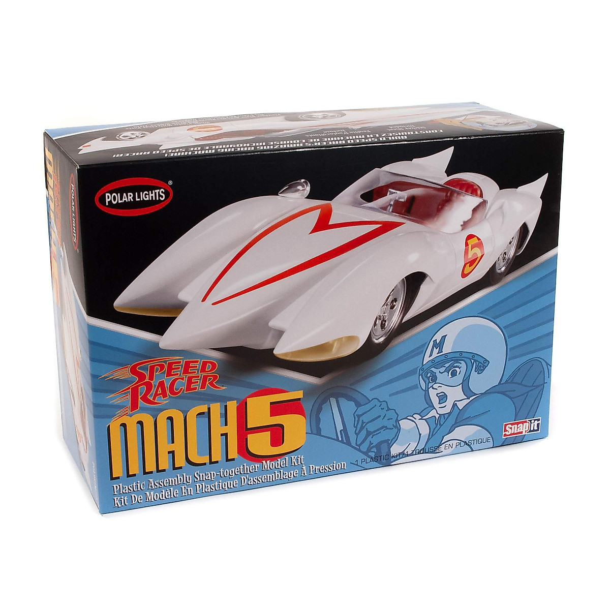Polar Lights Speed Racer Mach V (Snap) 1:25 Scale Plastic Model Kit (POL981M)