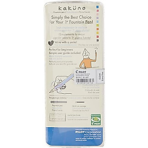 PILOT Kakuno Fountain Pen, Clear Barrel, Extra Fine Nib (10816)